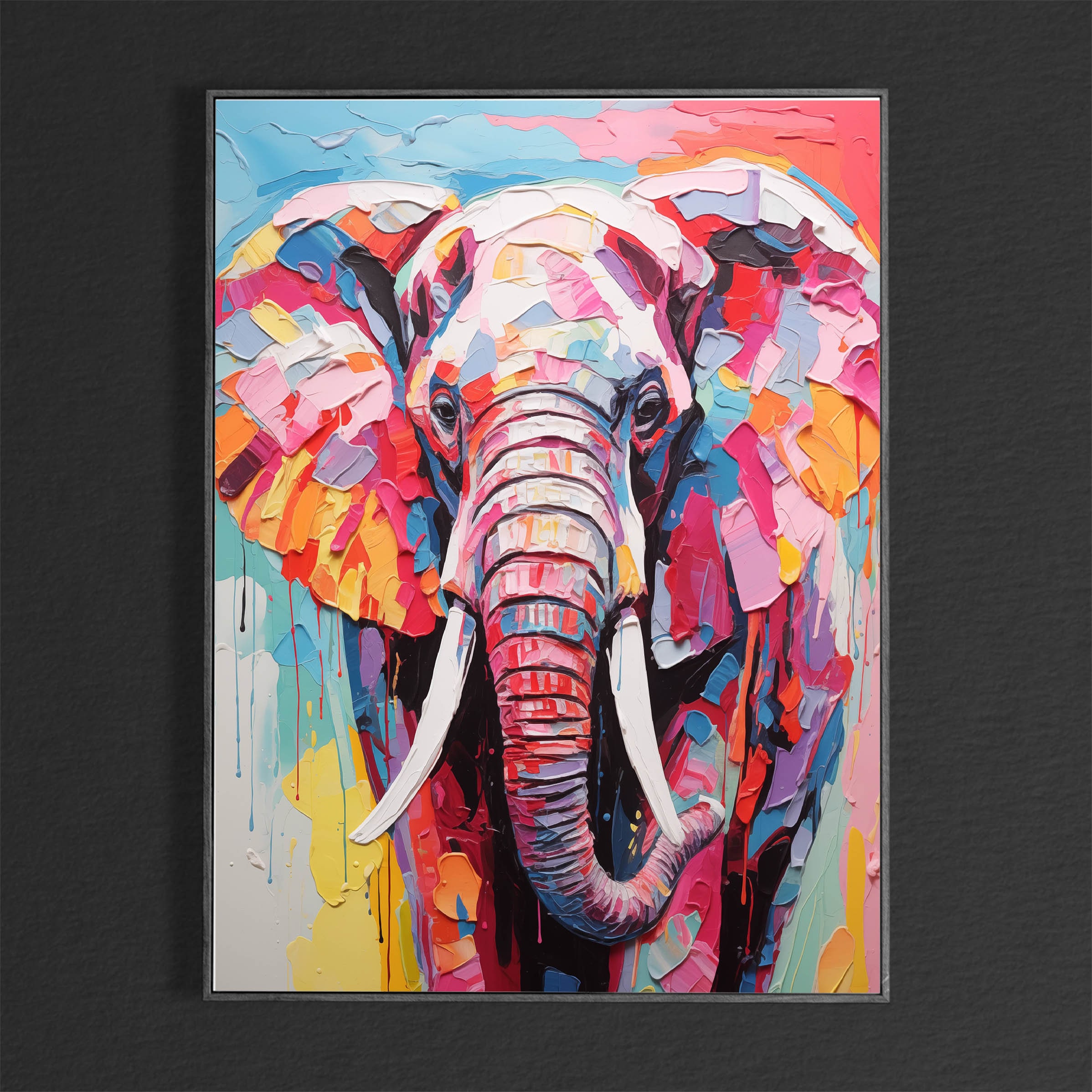 Elephant Poster Digital Download, Digital Print, Printable JPEG, Large ...
