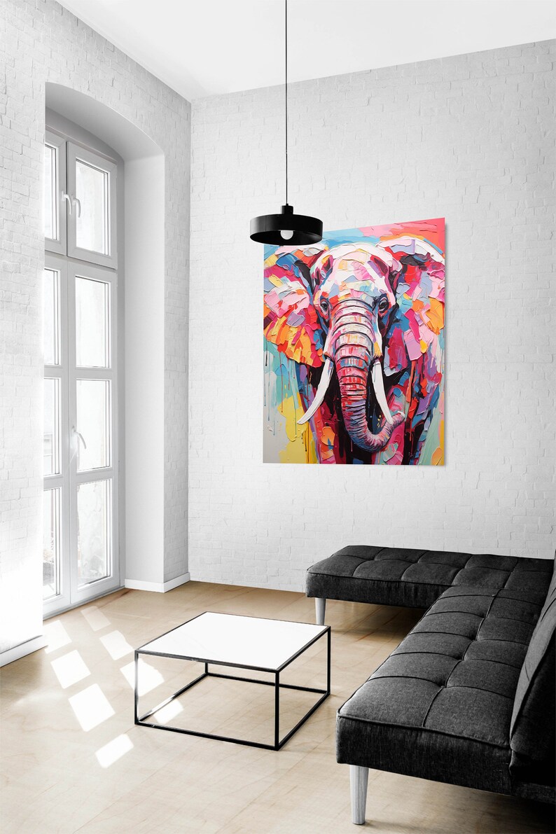 Elephant Poster Digital Download, Digital Print, Printable JPEG, Large ...