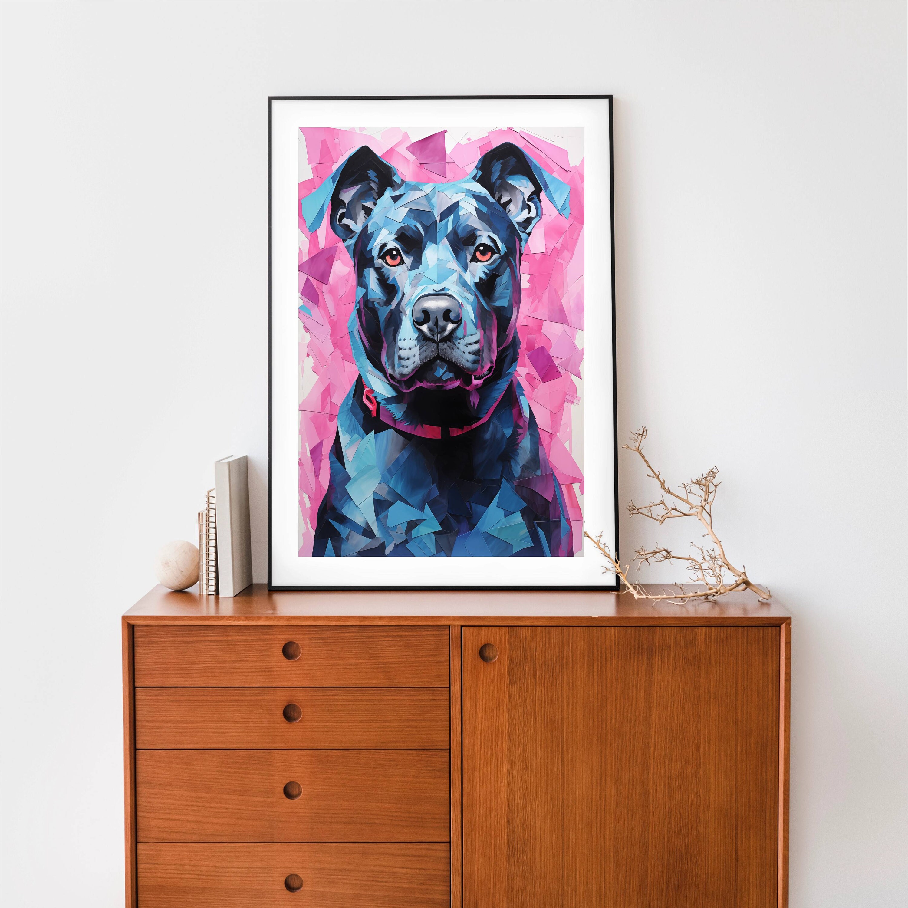 Pit Bull Poster Digital Download, Digital Print, Animal Digital Print ...