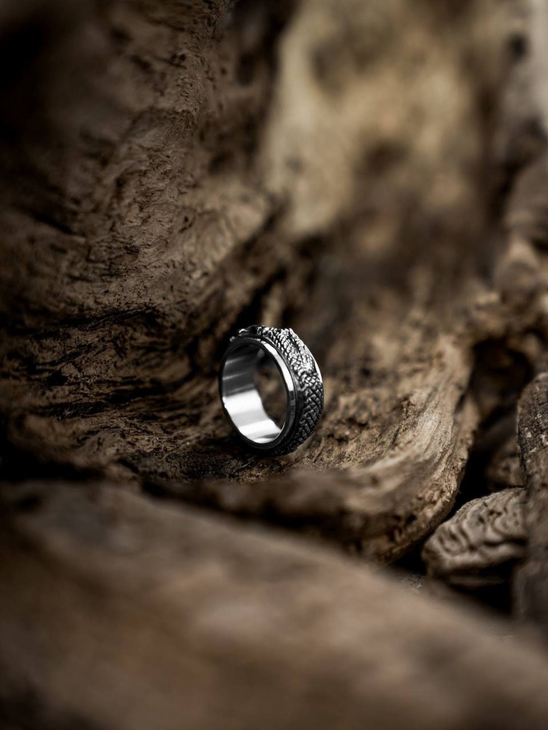 Rotating Chinese Dragon Ring, Spinner Ring, Dragon Ring, Fidget Ring ...