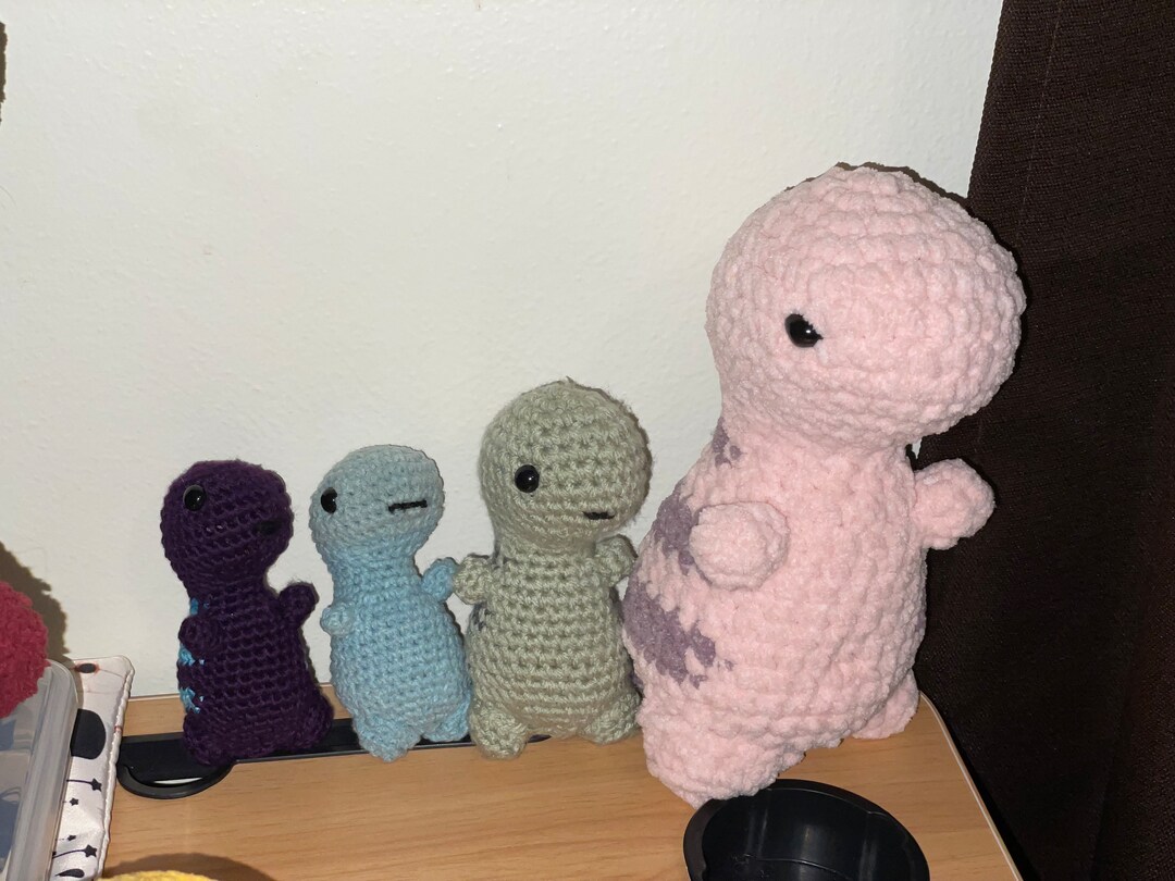 Homemade Amigurumi Plushie Dino - Etsy