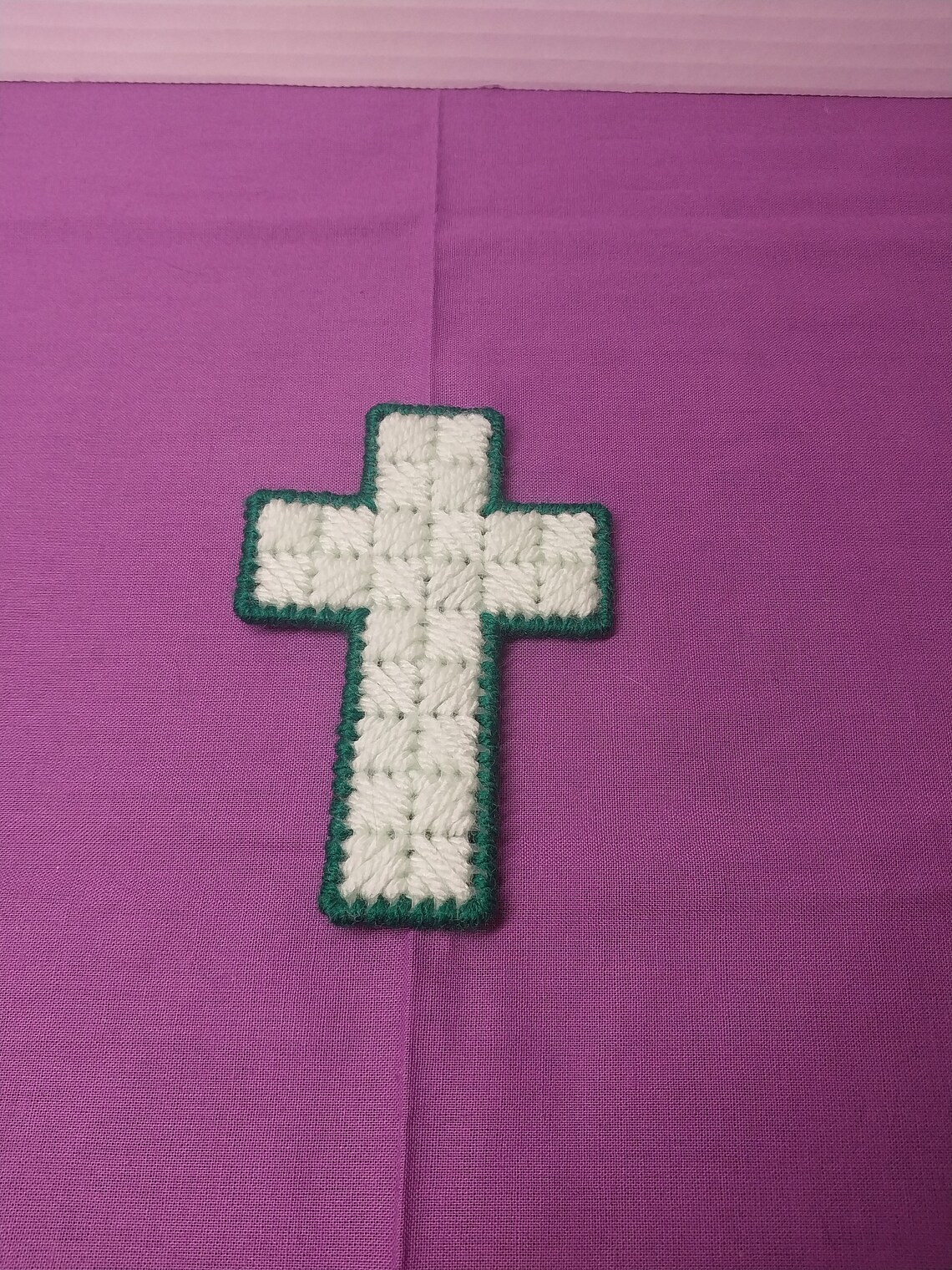 Plastic Canvas Cross Magnet - Etsy
