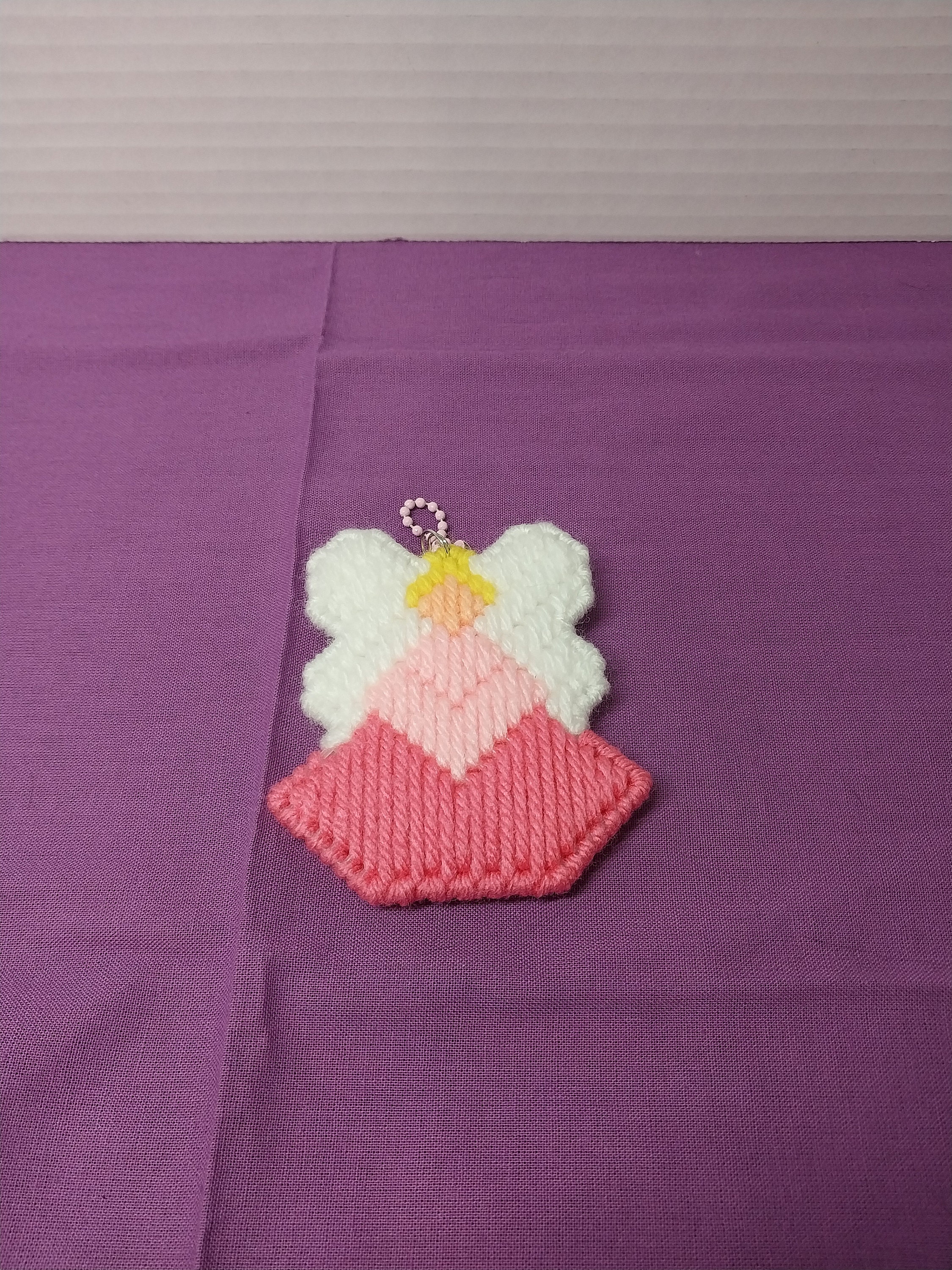 Plastic Canvas Angel W/chain - Etsy