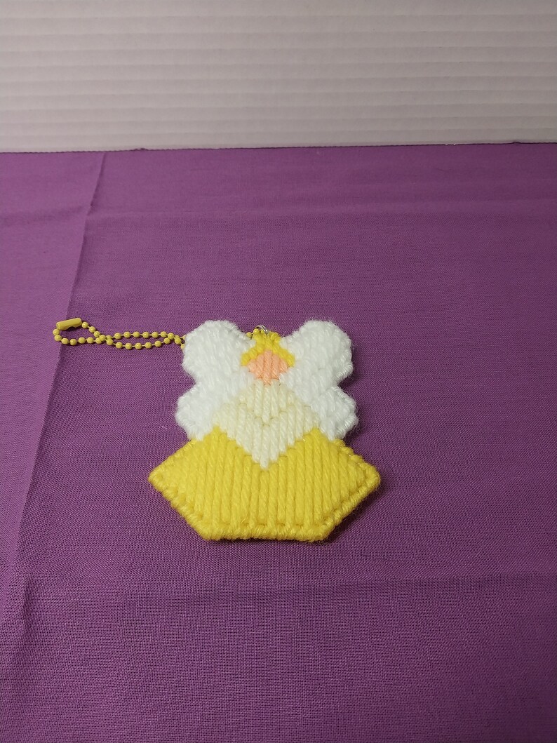 Plastic Canvas Angel W/chain - Etsy