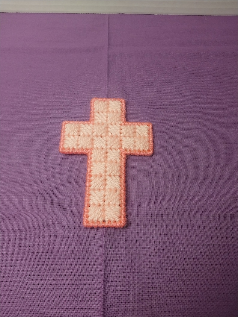 Plastic Canvas Cross Magnet - Etsy