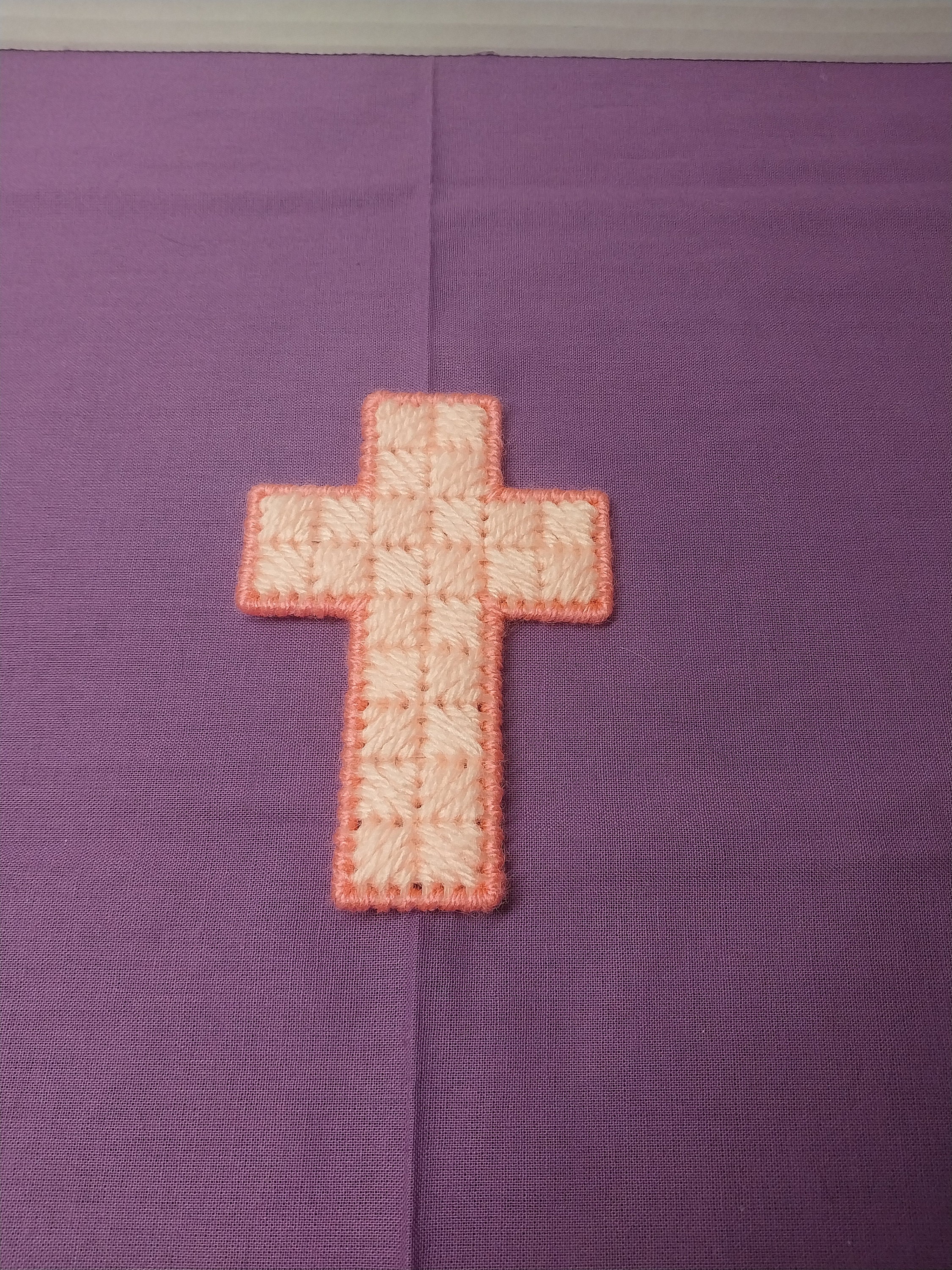 Plastic Canvas Cross Magnet - Etsy