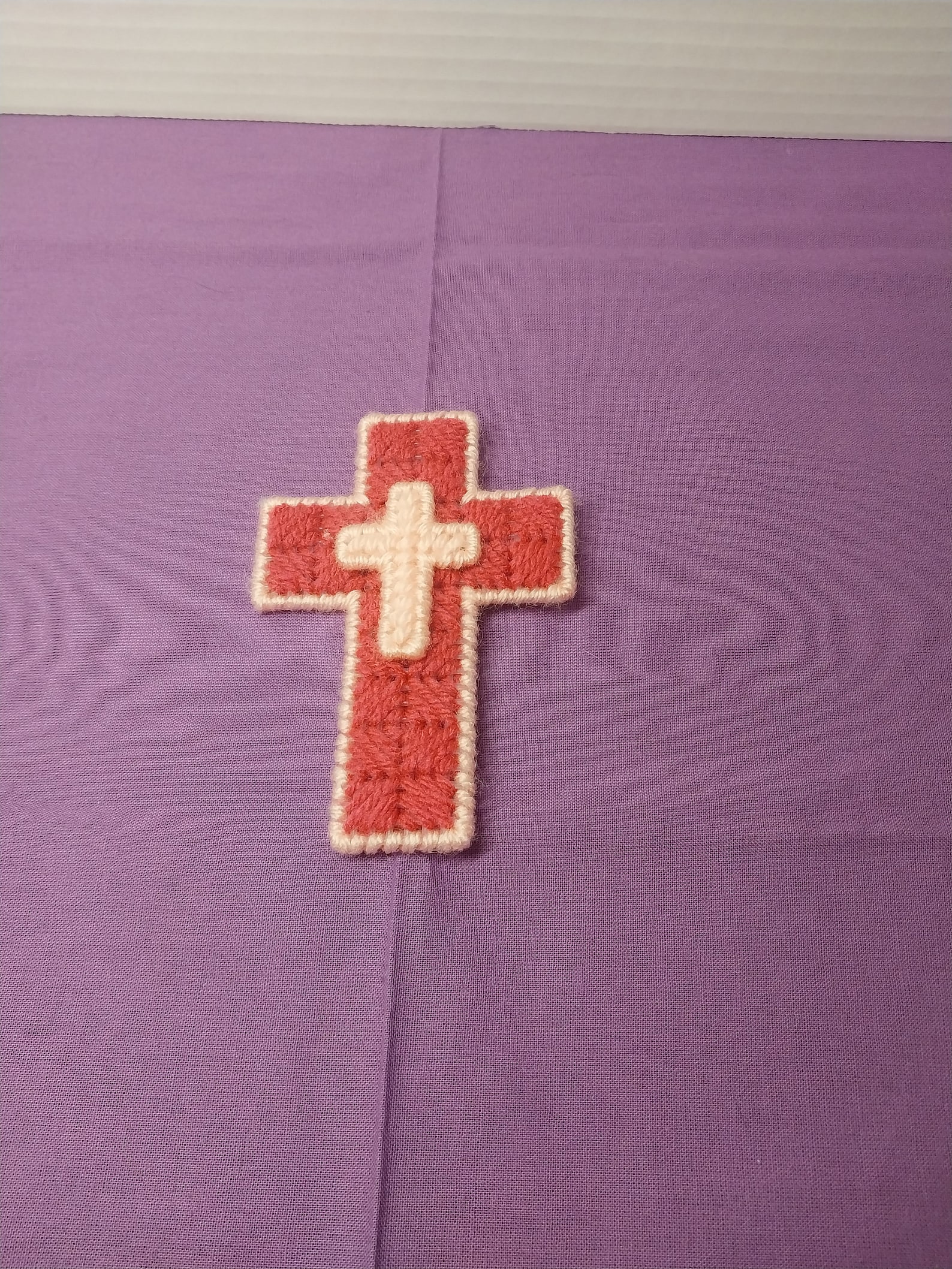 Plastic Canvas Cross Magnet - Etsy