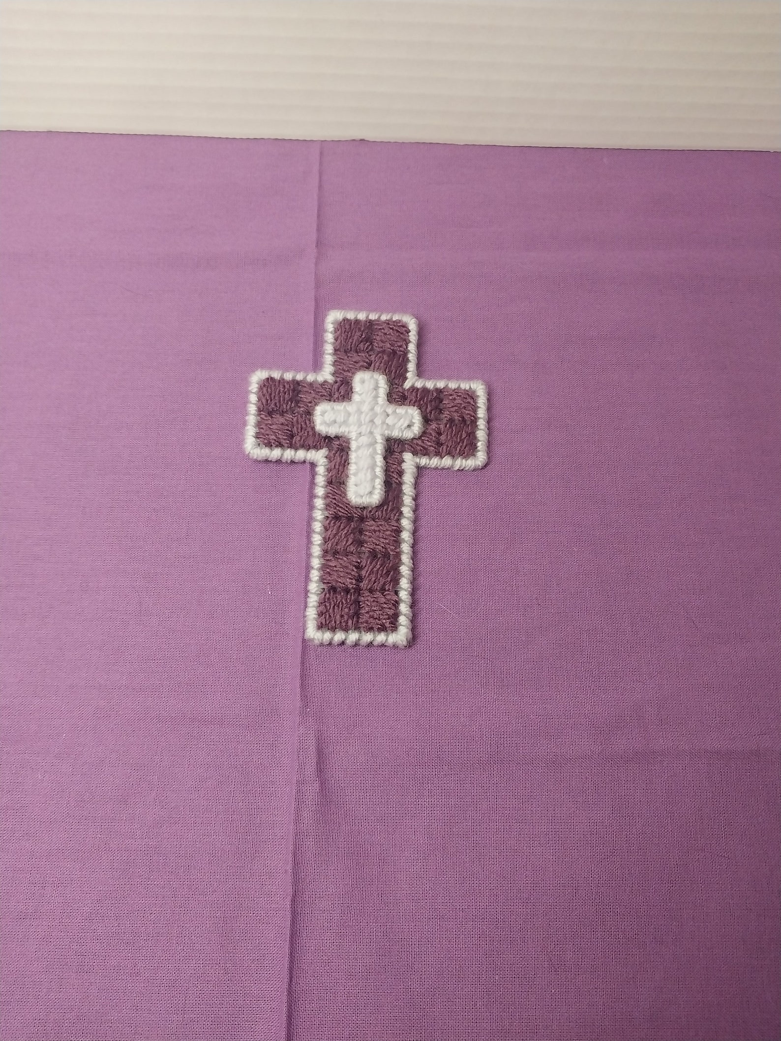 Plastic Canvas Cross Magnet - Etsy