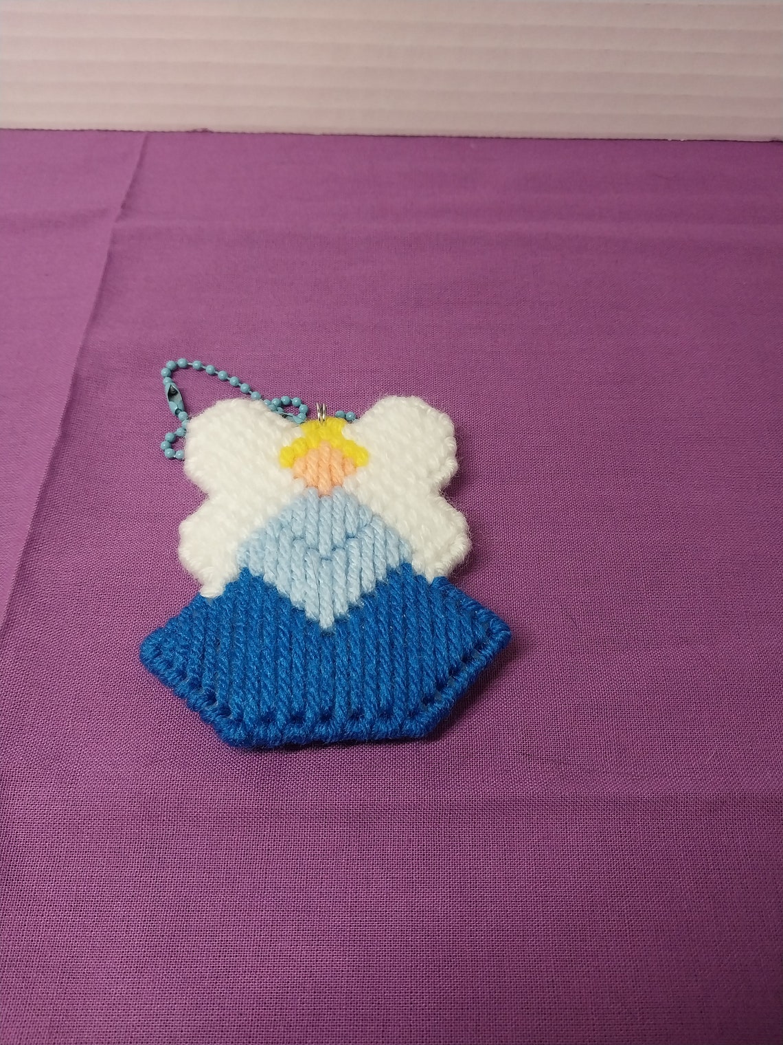 Plastic Canvas Angel W/chain - Etsy