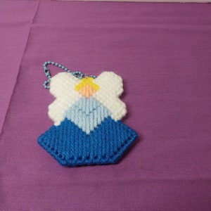 Plastic Canvas Angel W/chain - Etsy