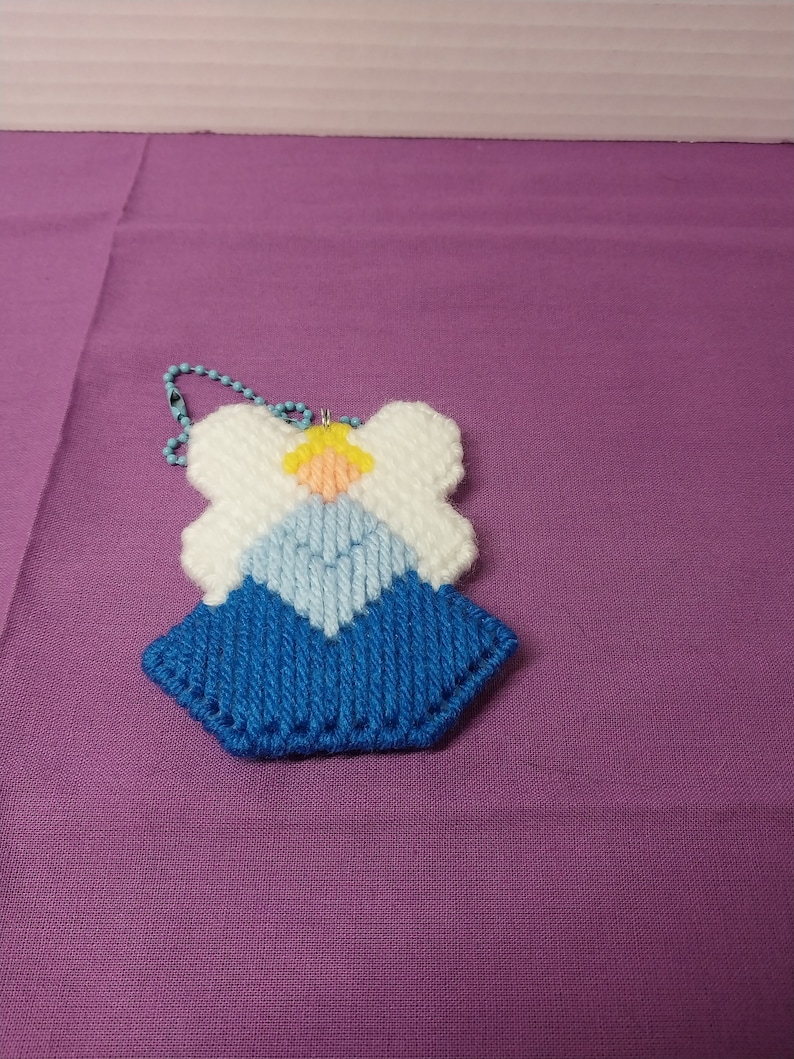 Plastic Canvas Angel W/chain - Etsy