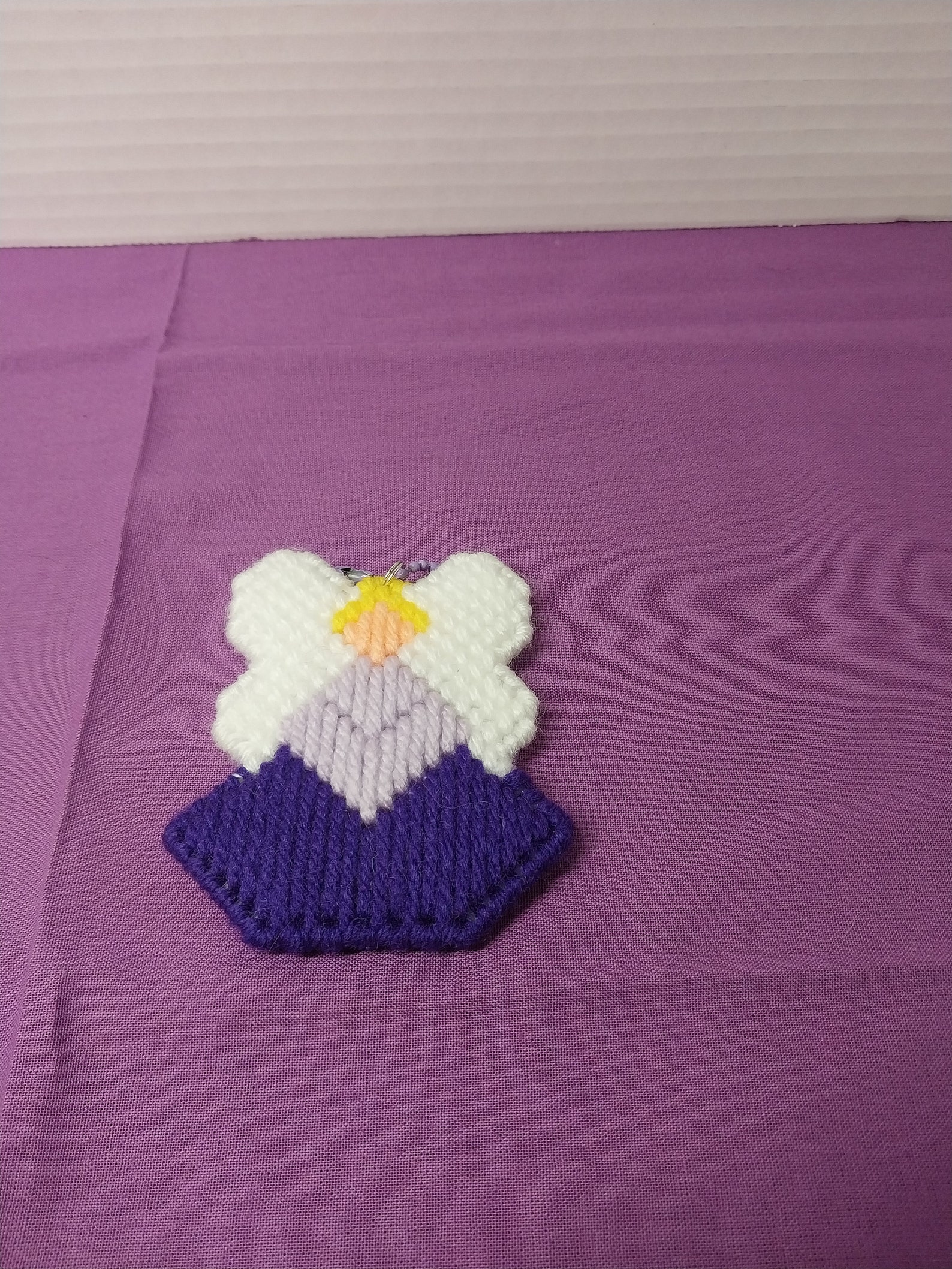 Plastic Canvas Angel W/chain - Etsy
