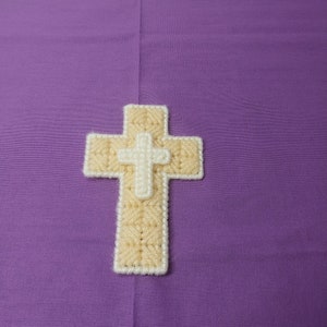 Plastic Canvas Cross Magnet - Etsy