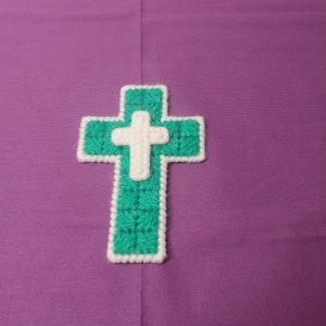 Plastic Canvas Cross Magnet - Etsy
