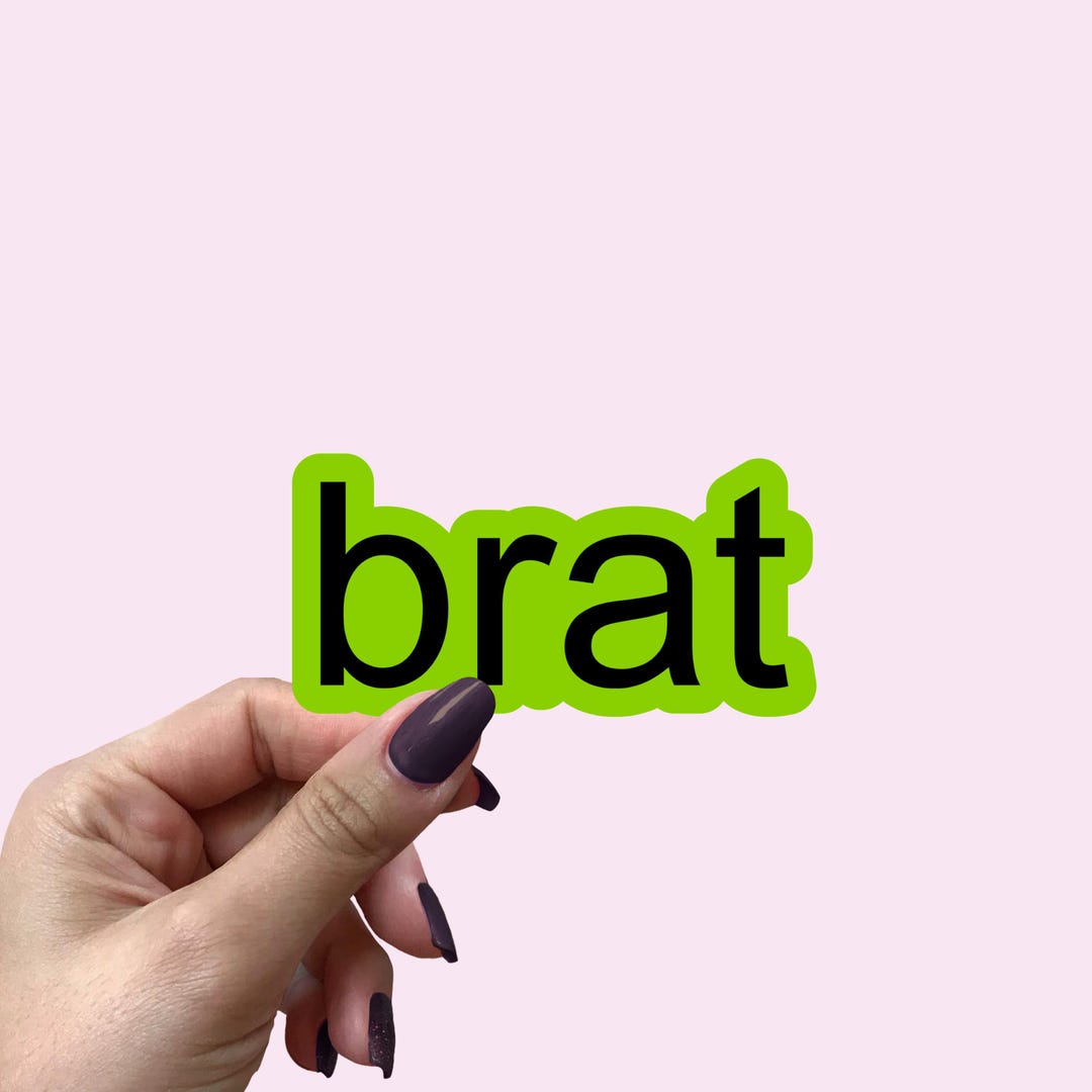Brat Sticker, Brat Summer Laptop Sticker, Trendy Waterproof Sticker ...