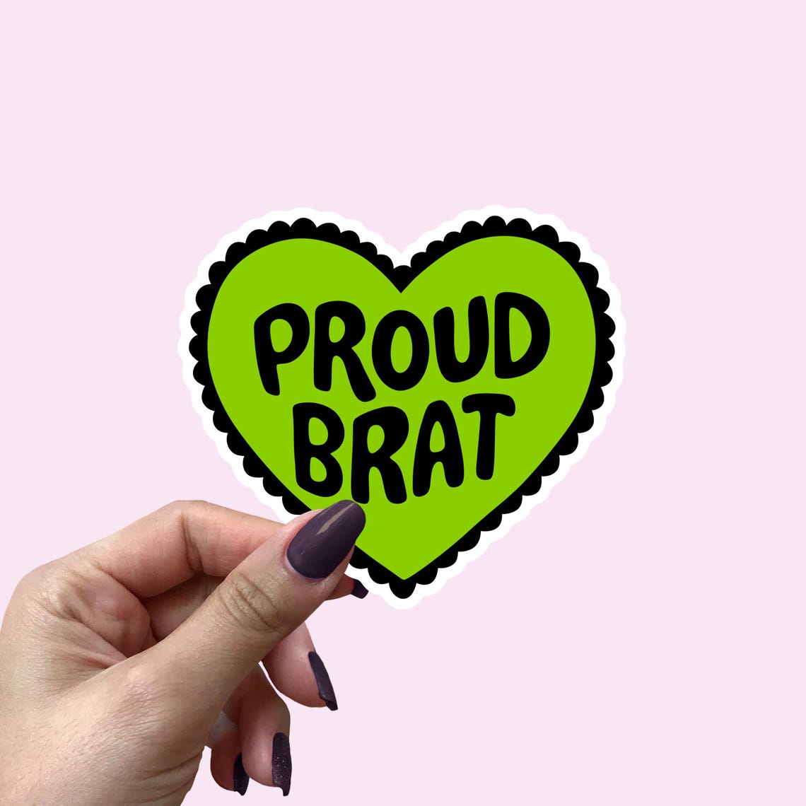 Proud Brat Sticker, Brat Summer Laptop Sticker, Trendy Waterproof ...