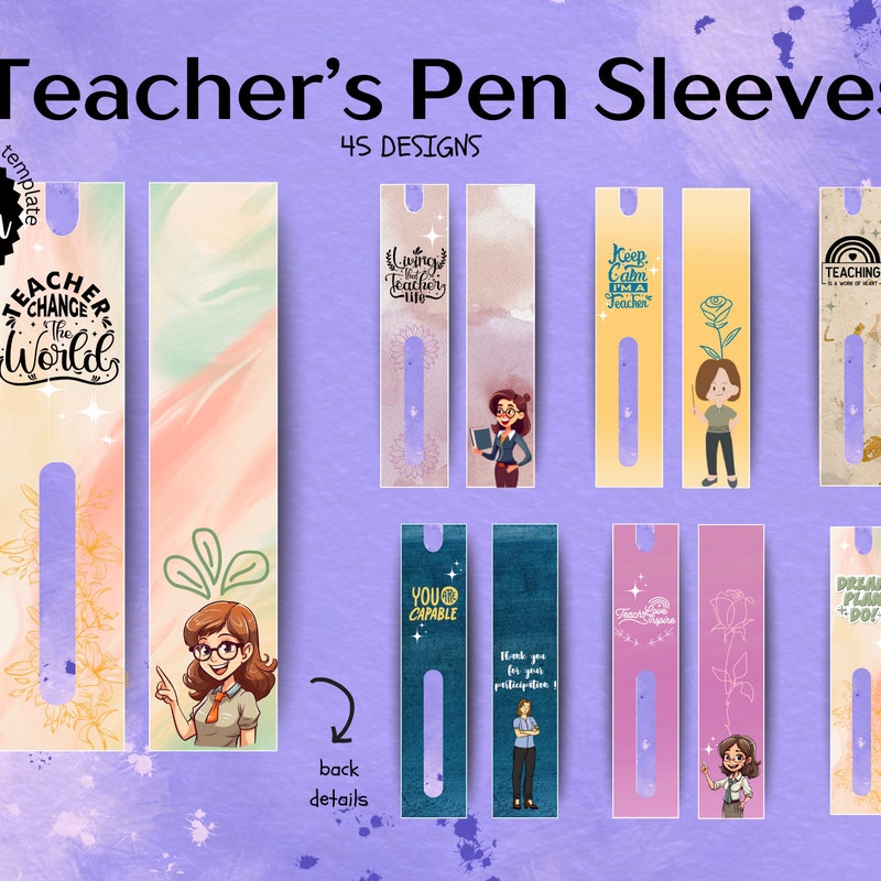 Pen Sleeve Template - Etsy