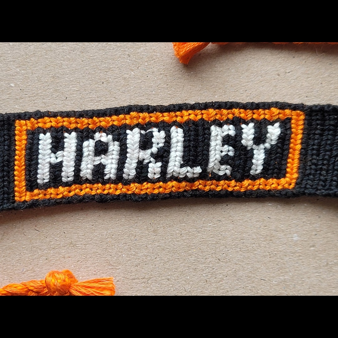 Harley Davidson "harley" Friendship Bracelet or Keychain - Etsy