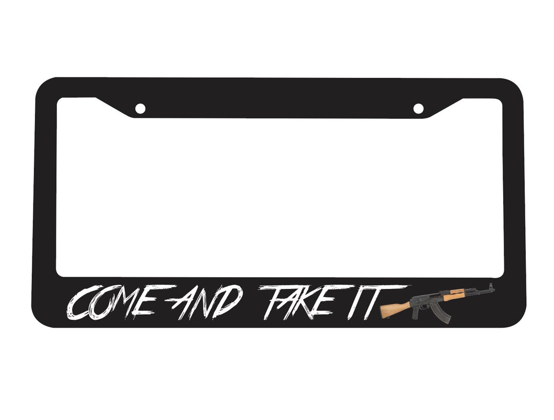 Come and Take It 2ND Amendment AK47 Rifle NRA USA ABS Plastic License ...