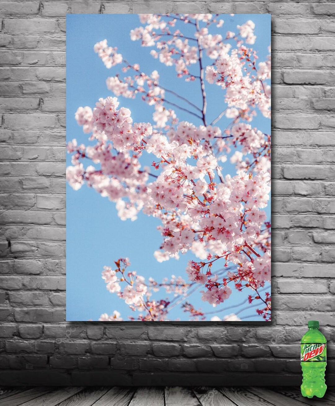 Japan Japanese Cherry Blossom Art Poster Banner Indoor / Outdoor Garage ...