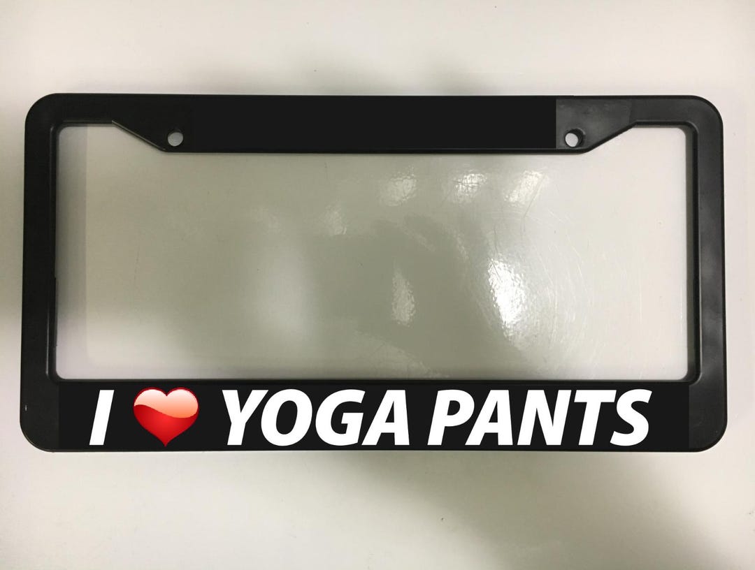 I Love Yoga Pants JDM Funny Drift Tuner Wakaba ABS Plastic License ...
