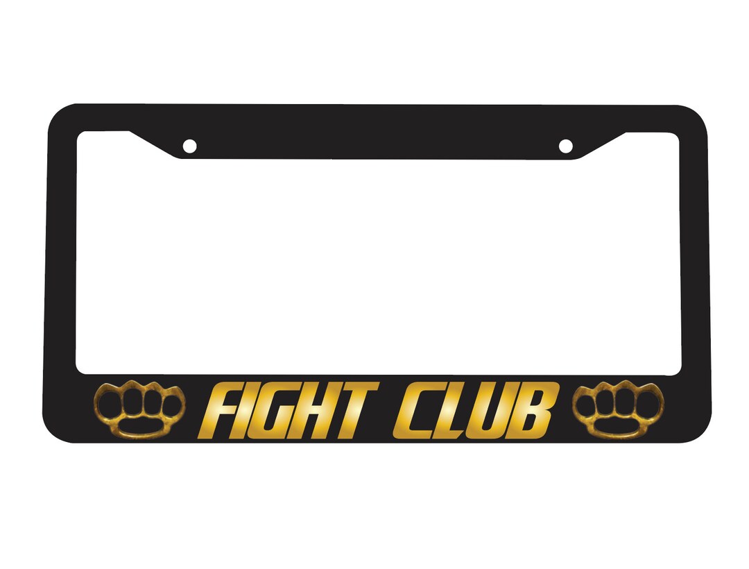 Fight Club Street Fighter Defense ABS Plastic License Plate Vehicle Car ...