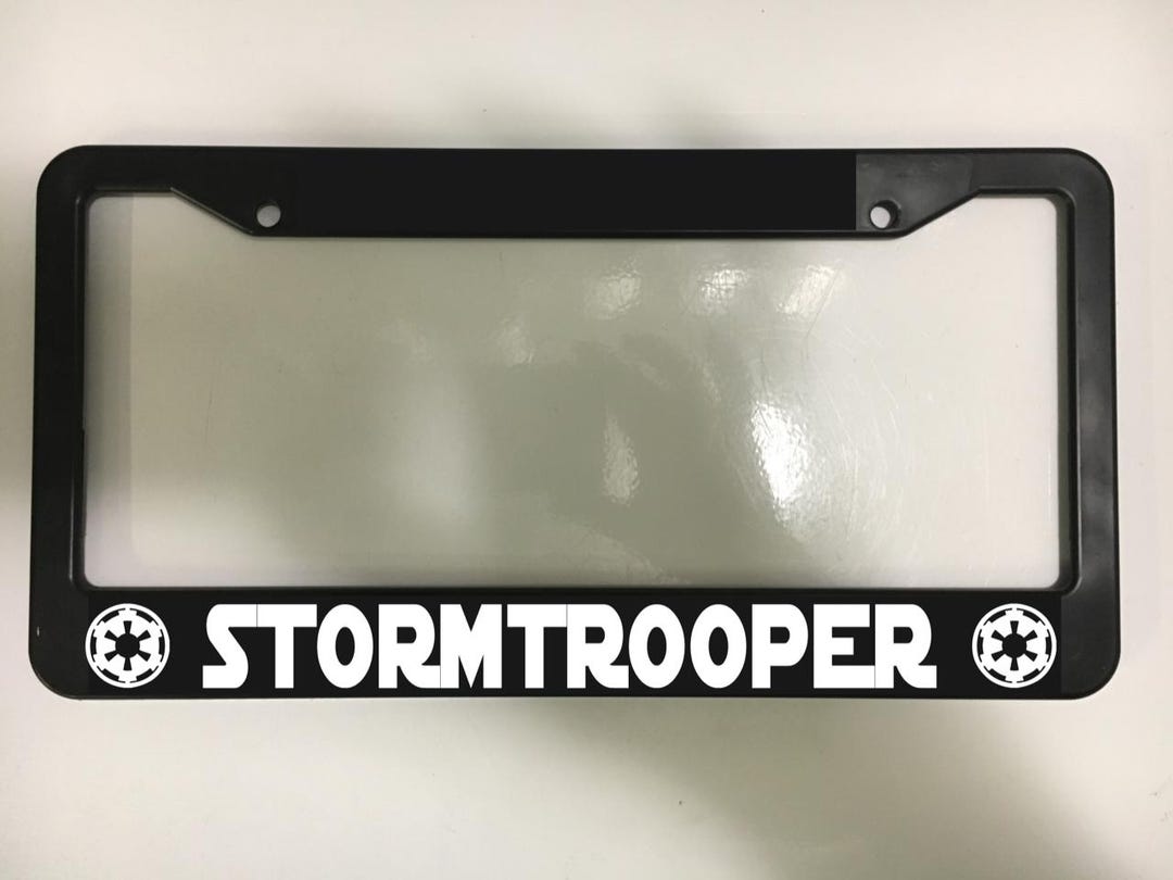 Storm Trooper ABS Plastic License Plate Vehicle Car Frame - Etsy