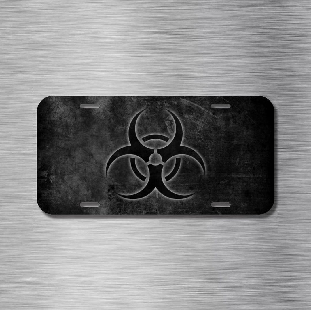 Bio Hazard Biohazard Biological Virus Vehicle Auto Tag 6"x12" X 0.65mm ...