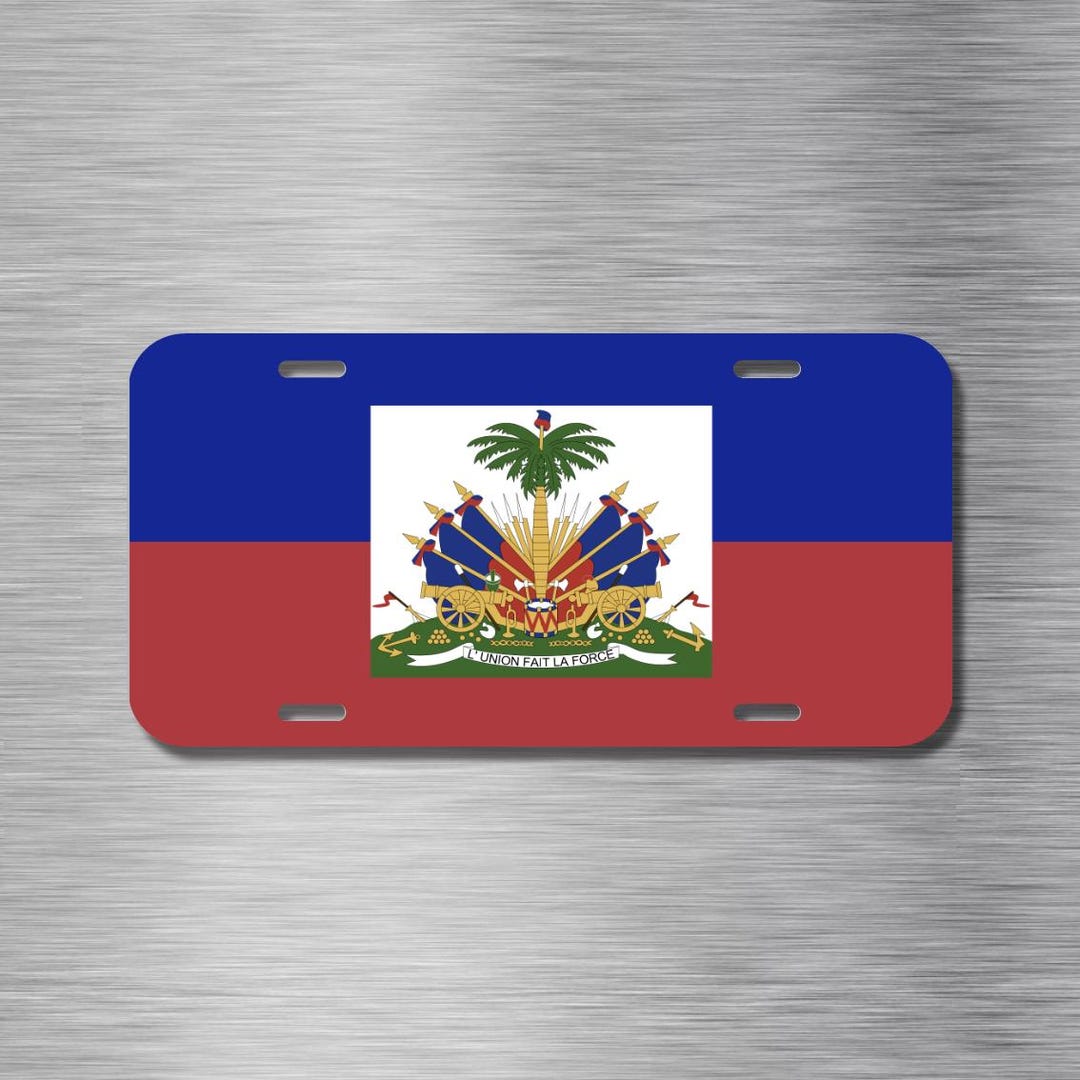 Haiti Haitian Flag Vehicle Auto Tag 6"x12" X 0.65mm Metal Aluminum ...