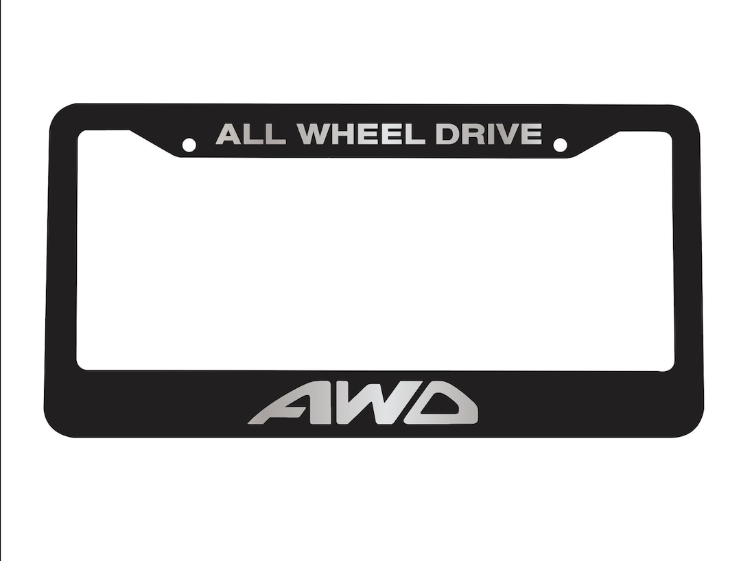 AWD All Wheel Drive JDM ABS Plastic License Plate Vehicle Car Frame - Etsy