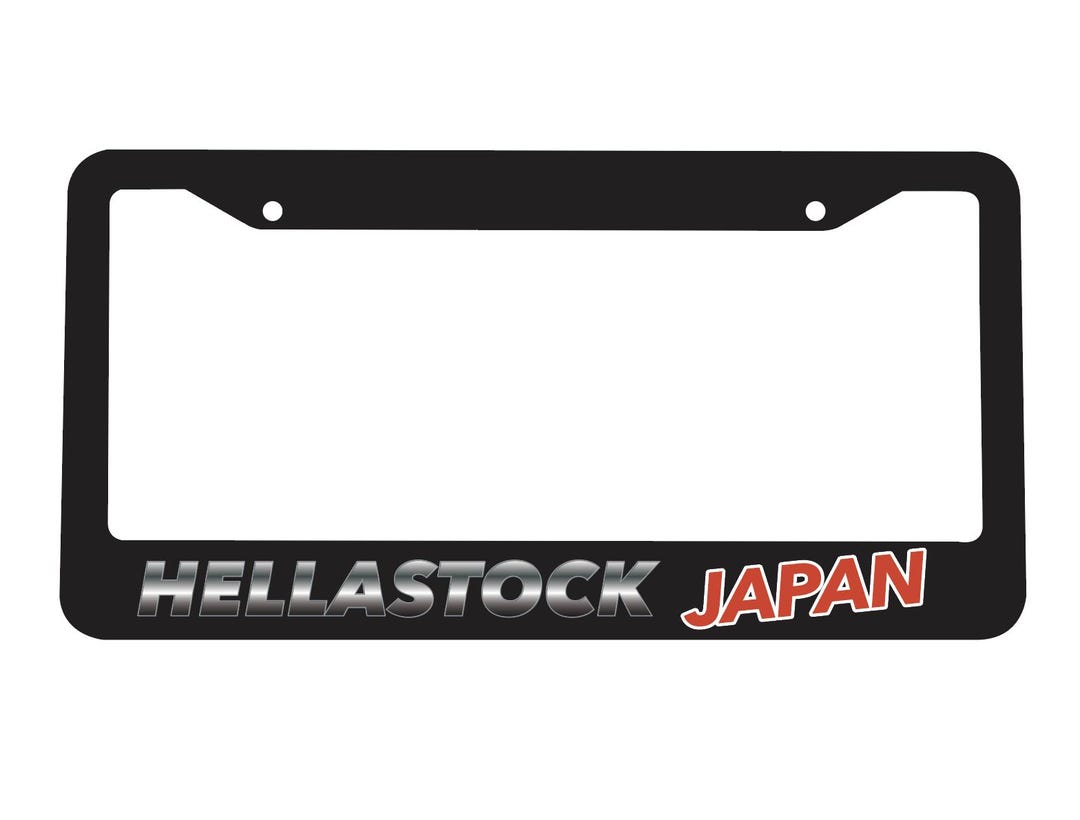 Hella Stock JDM Japan Tuner Turbo Drift ABS Plastic License Plate ...