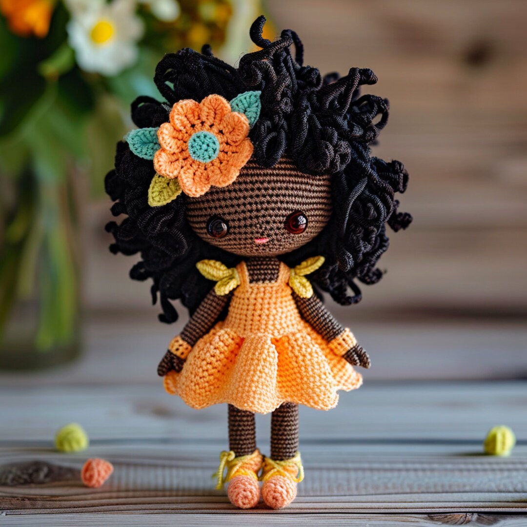 Crafted Crochet Joy, Handmade Doll, Playful Whimsy - Etsy