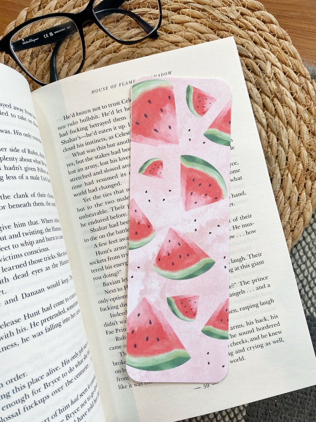 Watermelon Bookmark - Etsy