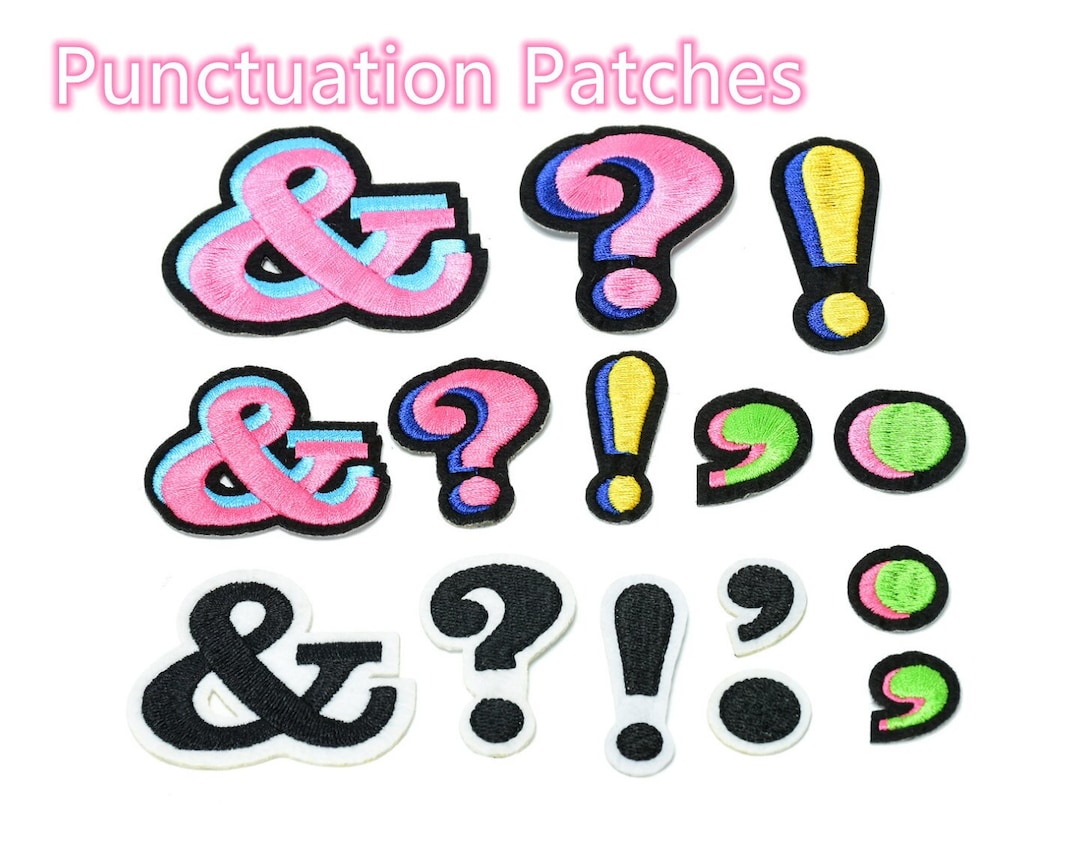 Special Character Symbol Patches, Punctuation Patches, DIY Character ...
