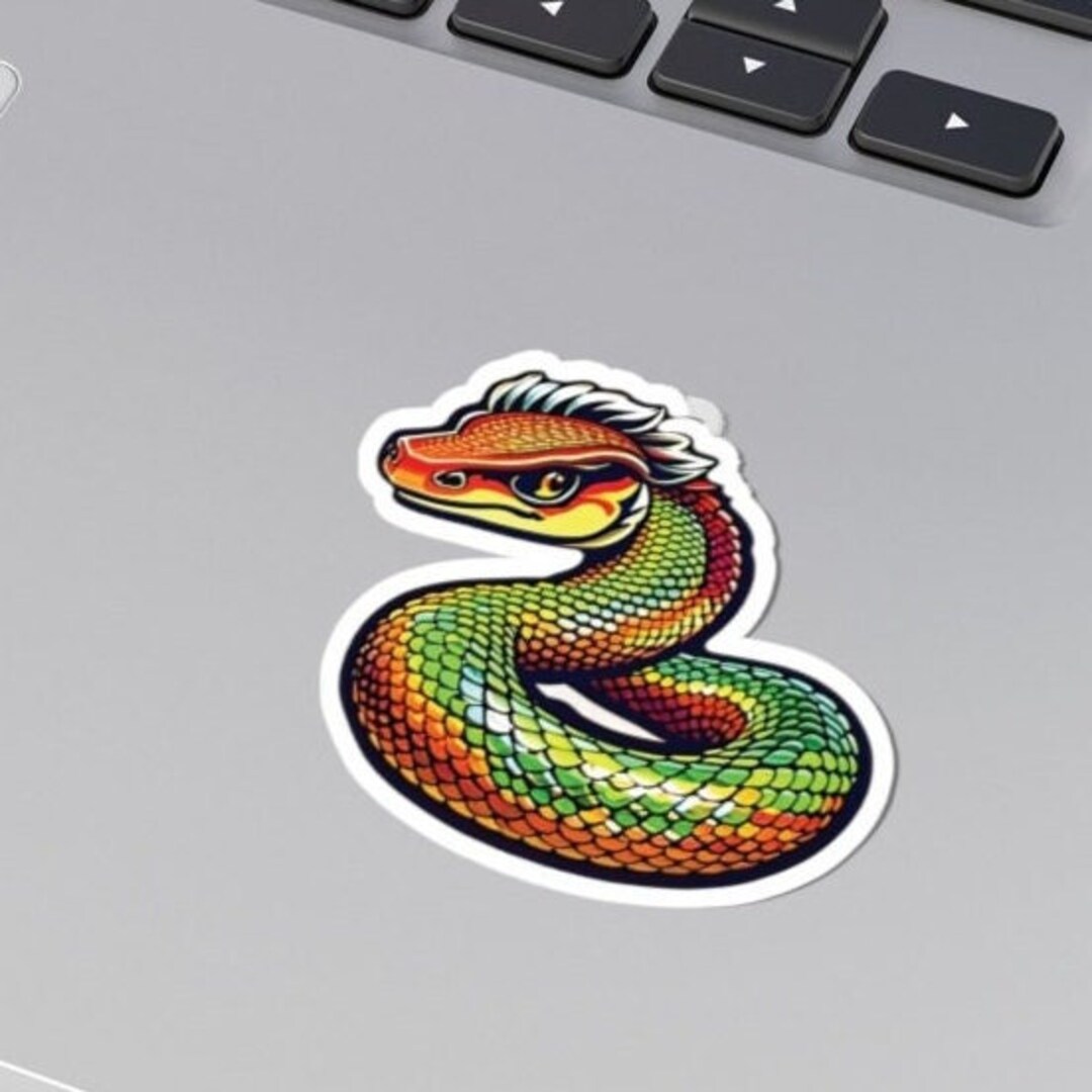 Cute Snake Sticker, Viper Sticker, Cute Animal Sticker, Reptile Sticker ...
