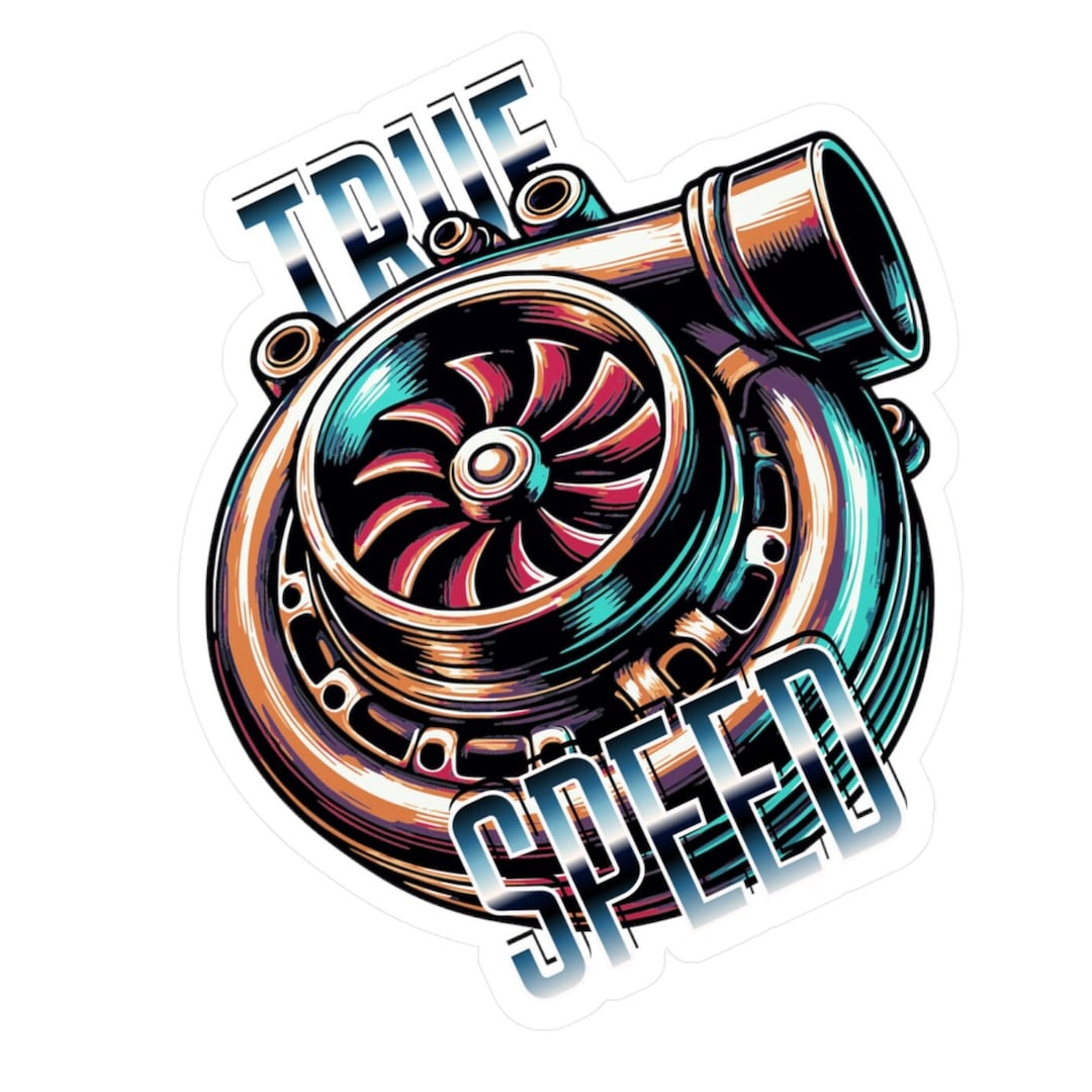 True Speed Turbo Vinyl Sticker Racing Enthusiast Decal - Etsy