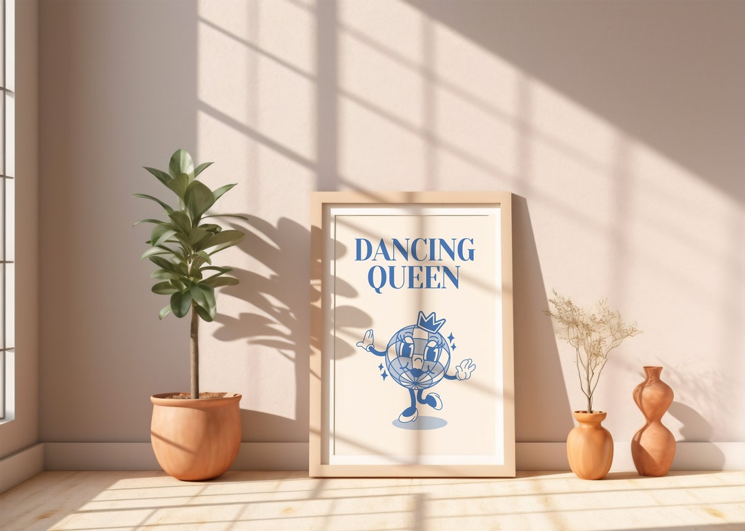 Dancing Queen Print, Cute Prints, Dance Poster, 70s Retro Print, Retro ...
