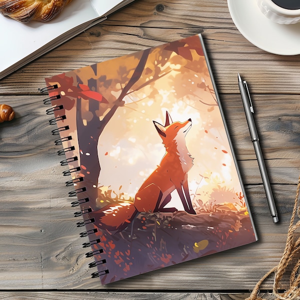 Fox Notebook - Etsy