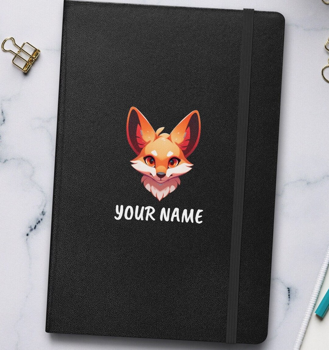 Customizable Fox Journal and Daily Planner. Cute Fox Diary With ...