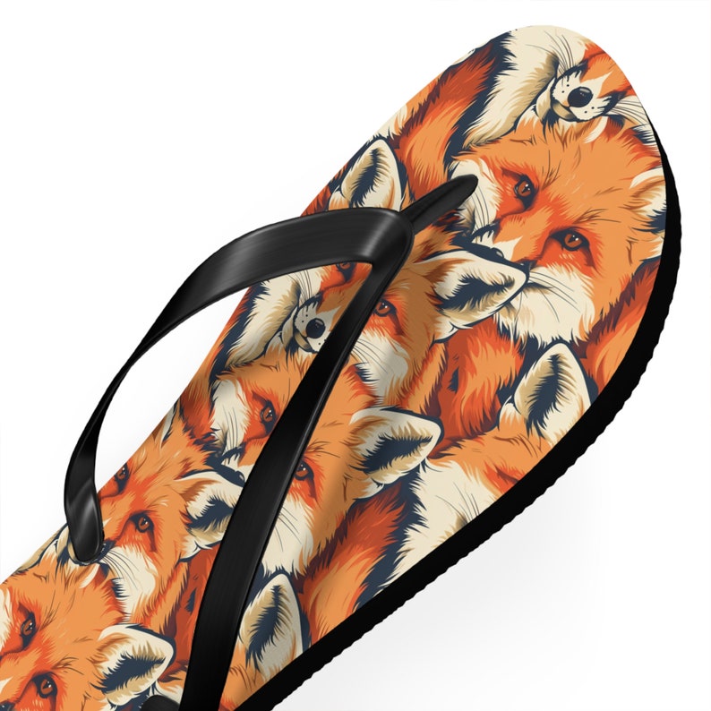 Fox Flip Flops, Sandals for the Beach. Open Toe Sandals. Summer Shoes ...
