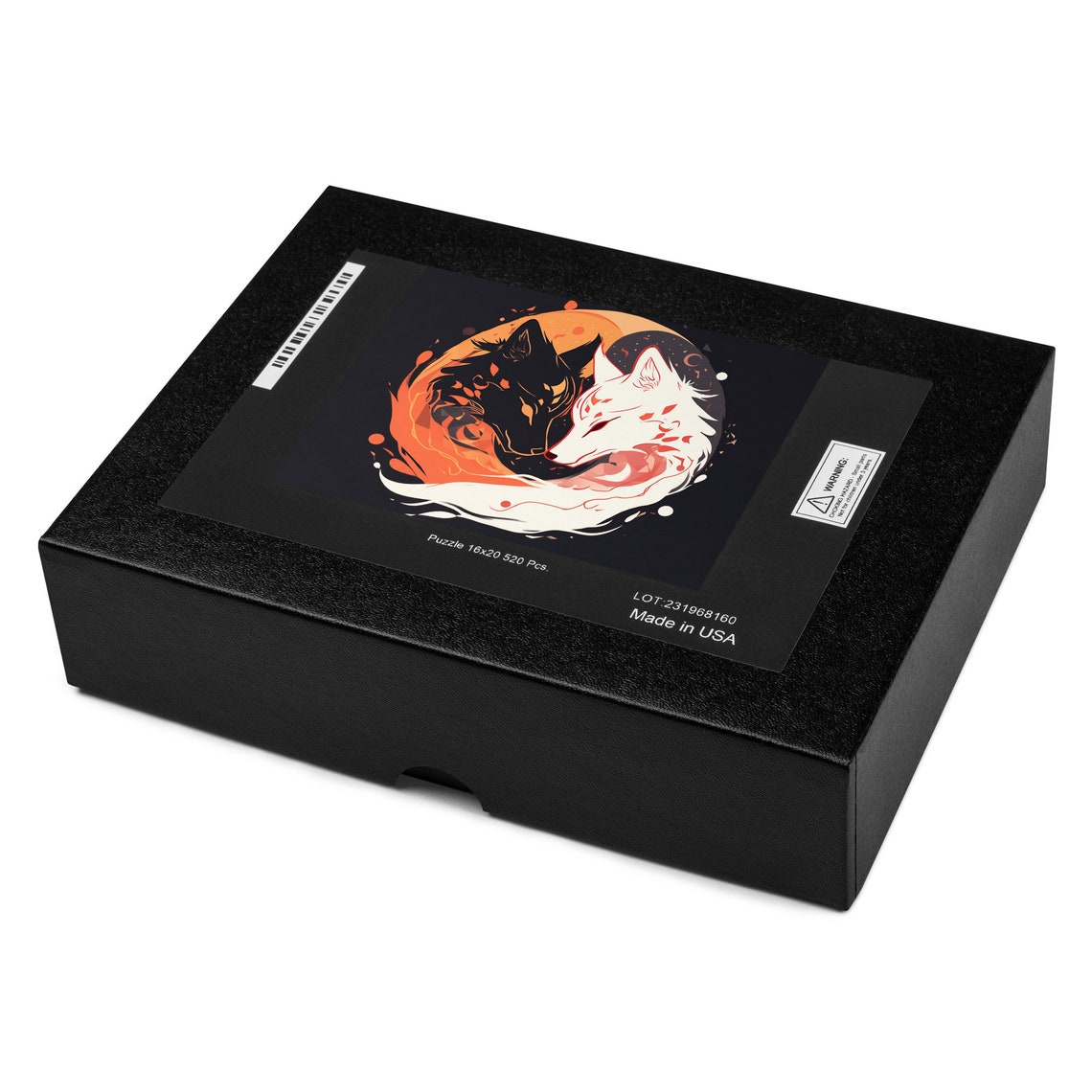 Yin Yang Fox Jigsaw Puzzle, Cute Fox Puzzle, Best Gift for Fox Lovers ...