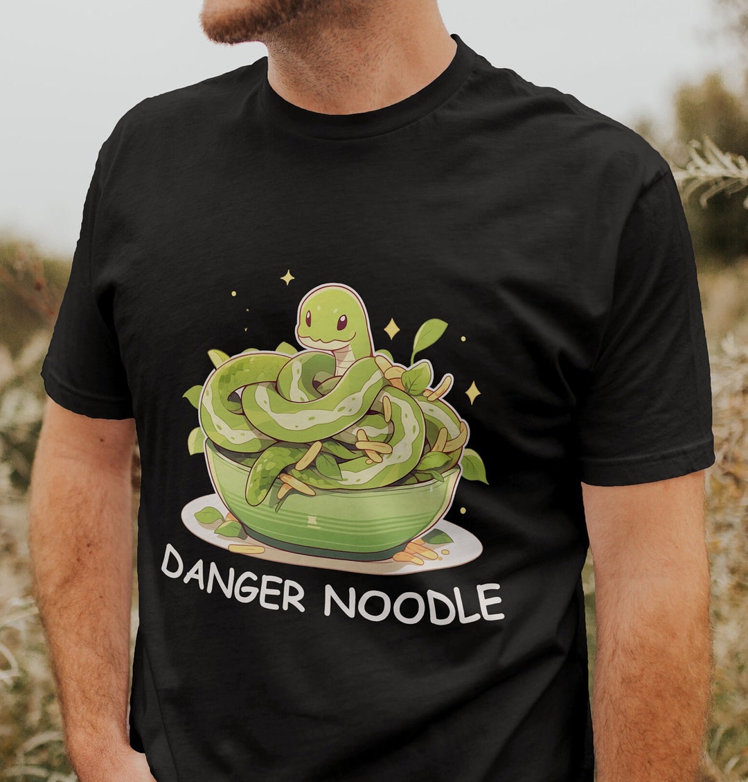 Funny Snake Shirt danger Noodle, Cute and Funny Snake Tshirt, Meme ...