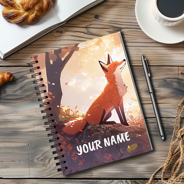 Fox Notebook - Etsy