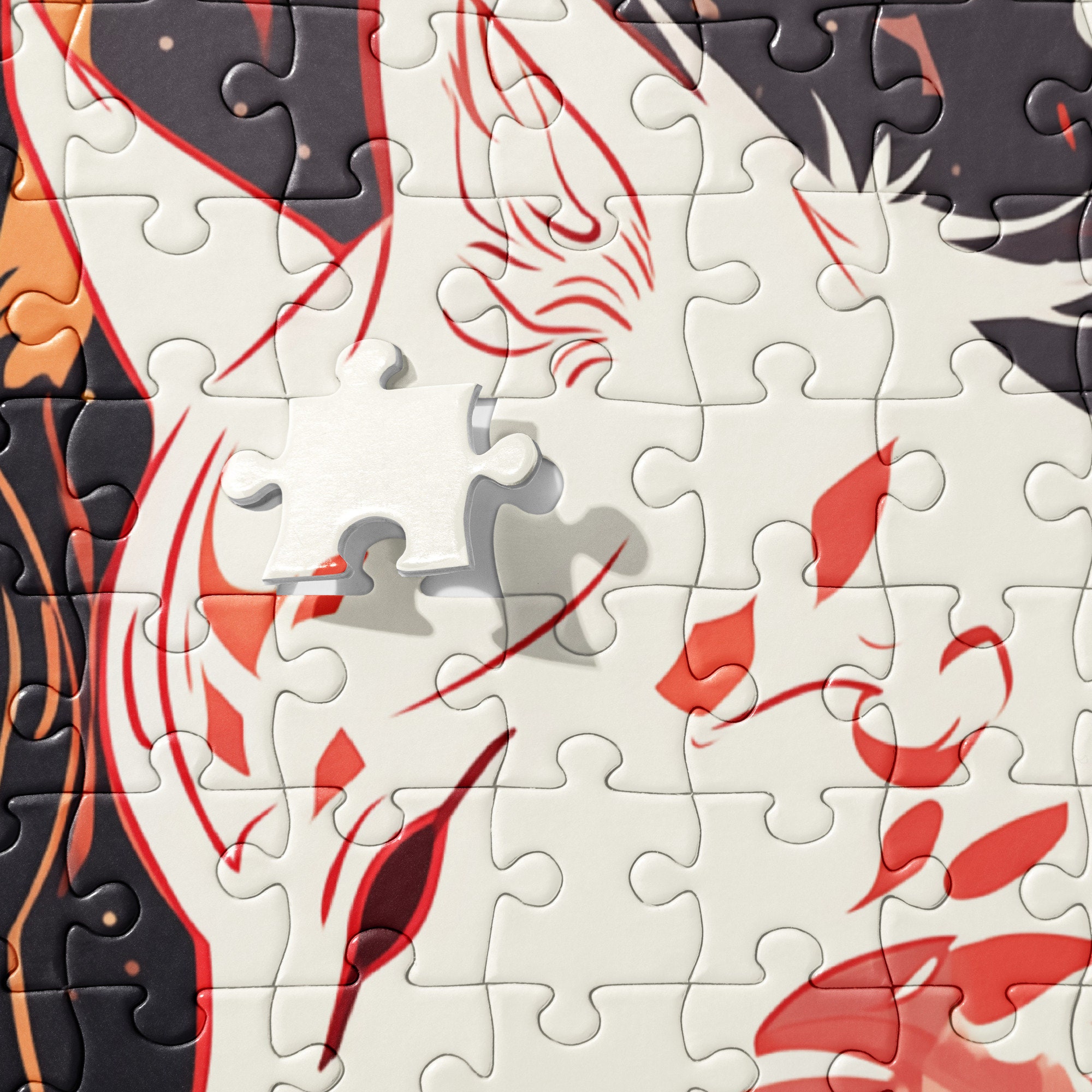 Yin Yang Fox Jigsaw Puzzle, Cute Fox Puzzle, Best Gift for Fox Lovers ...