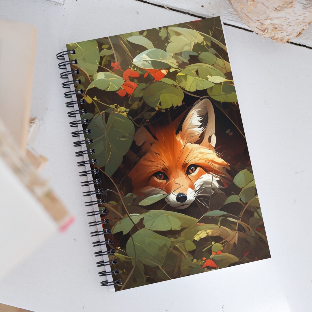 Red Fox Notebook for Students, Teachers, Planners and Fox Lovers. Back ...