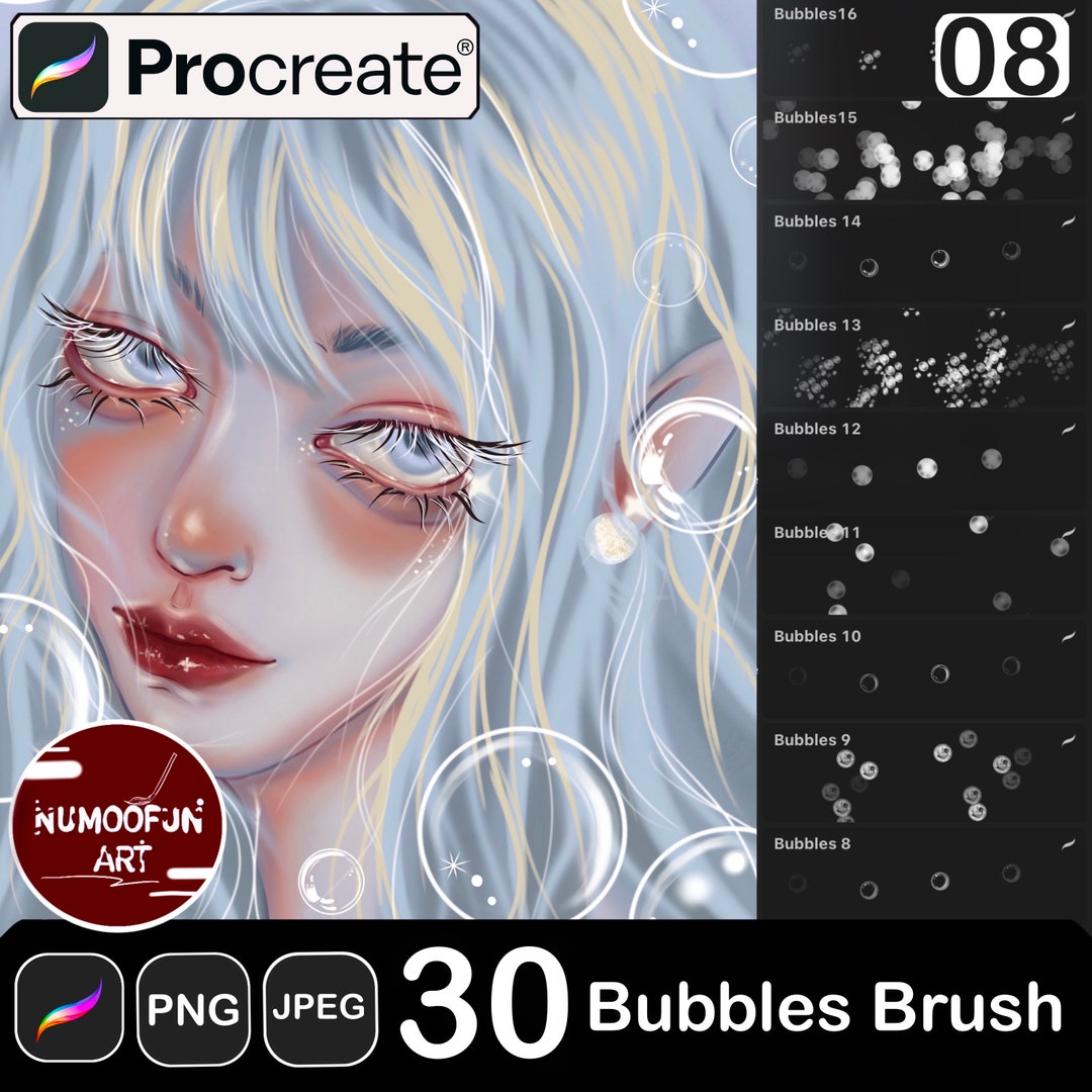 30 Bubble Brush- Brushes for Procreate - Etsy