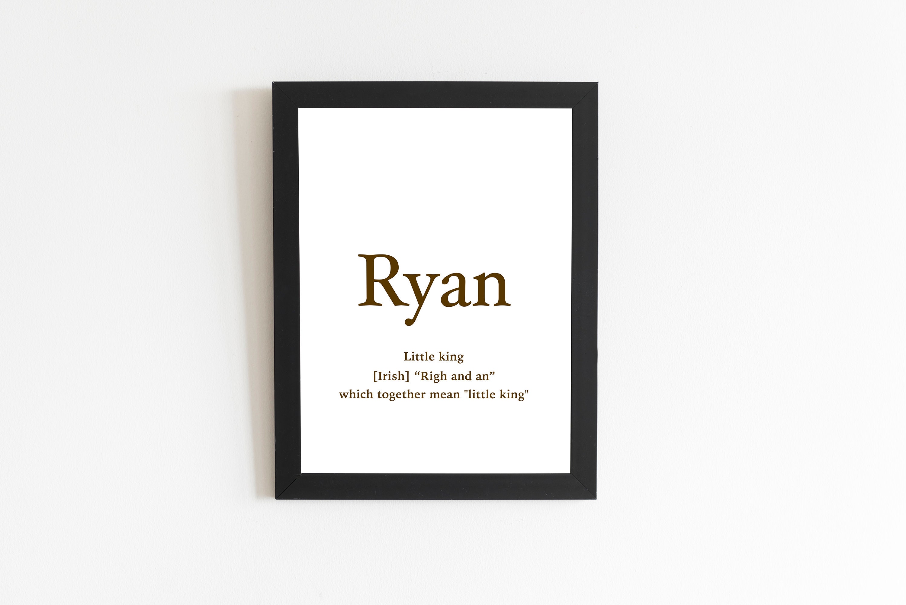 Nameology - RYAN / Digital Download, Baby Name Print, Nursery Wall Art ...
