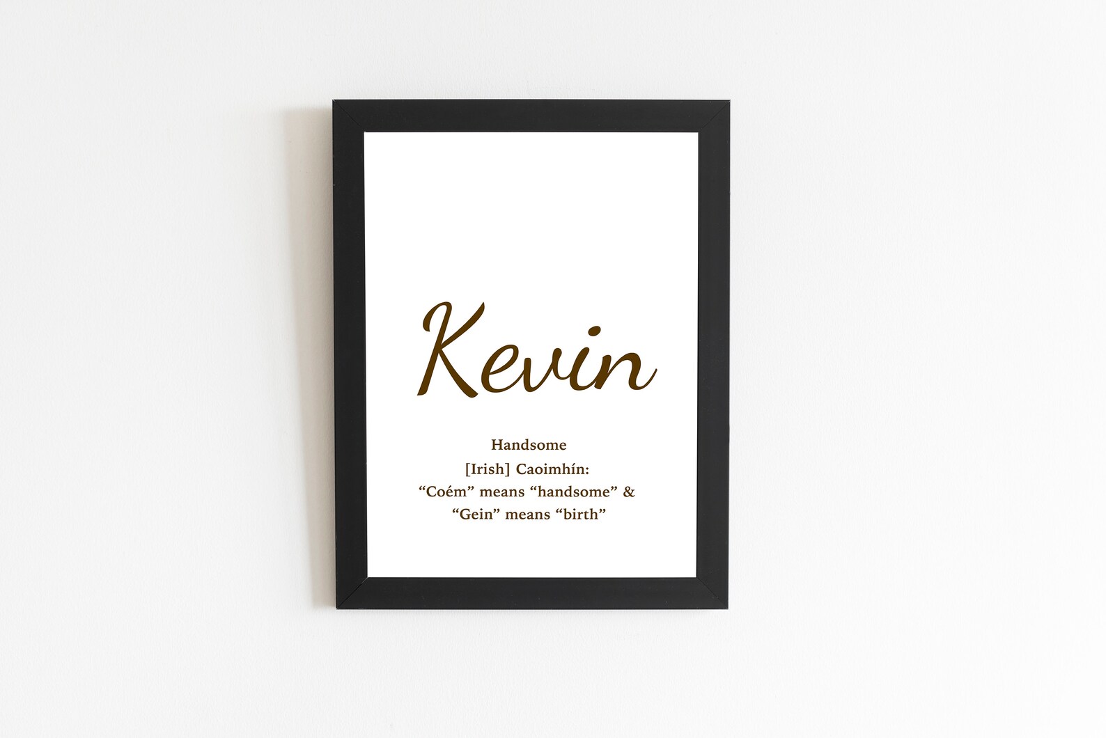 Nameology - KEVIN / Digital Download, Baby Name Print, Nursery Wall Art ...