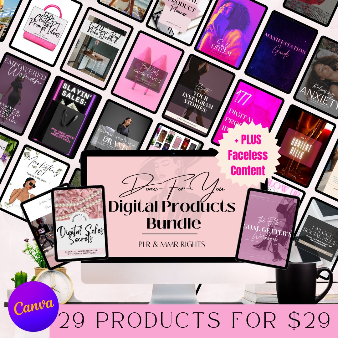 Digital Marketing Set — Done-for-you Faceless Templates | MRR | Ready ...