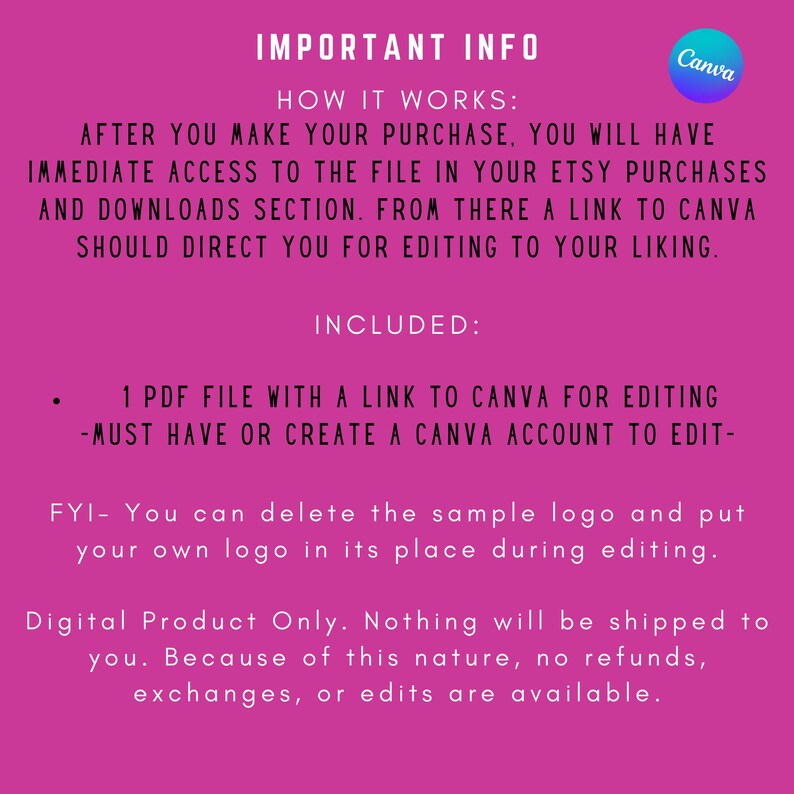 Editable Bio Template for Canva Social Media Bio Design Customizable ...